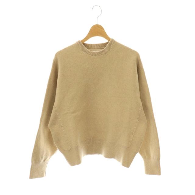 【中古】ロンハーマン Ron Herman 23AW クルーネックニット カットソー S ベージュ /DO ■OS メンズ