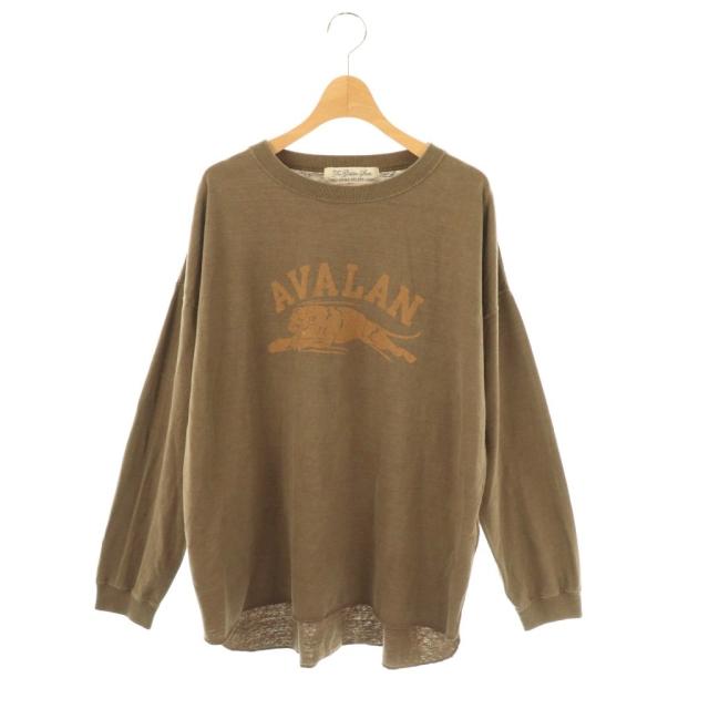 【中古】レミレリーフ REMI RELIEF LONG SLEEVE TEE Tシャツ カットソー 長袖 F ブラウン /HK ■OS レディース