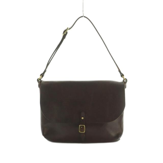 【中古】オルガン Organ ハンドバッグ レザー ダークブラウン ブラウン 茶 /MI ■OS ■SH レディース