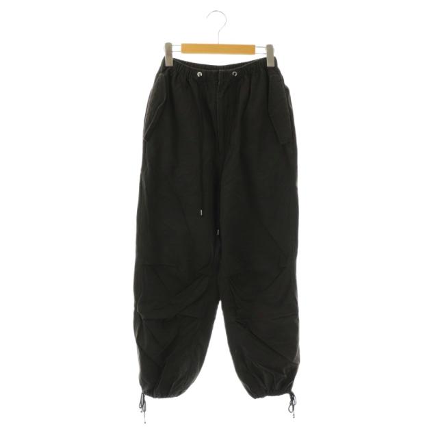 【中古】シシクイ SHISHIKUI PARACHUTE PANTS パンツ イージー XS チャコール /HK ■OS レディース