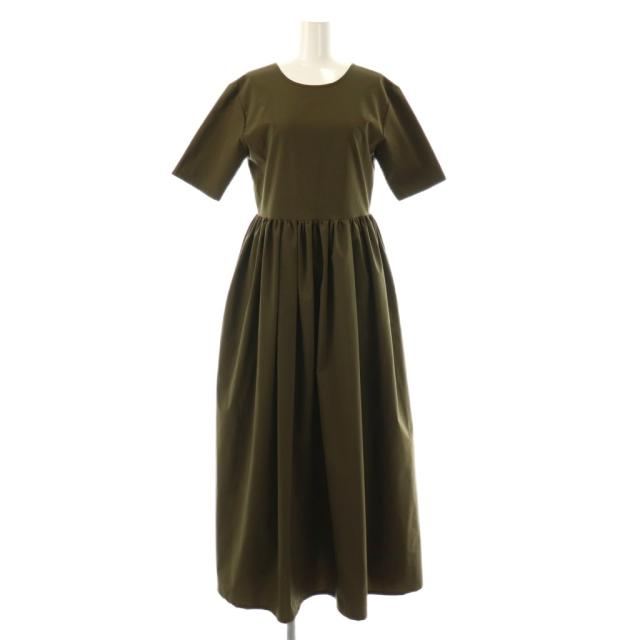 【中古】ザナインショップ THE9SHOP EVERYDAY Dress Maxi ワンピース 半袖 S ダークブラウン /ES ■OS レディース