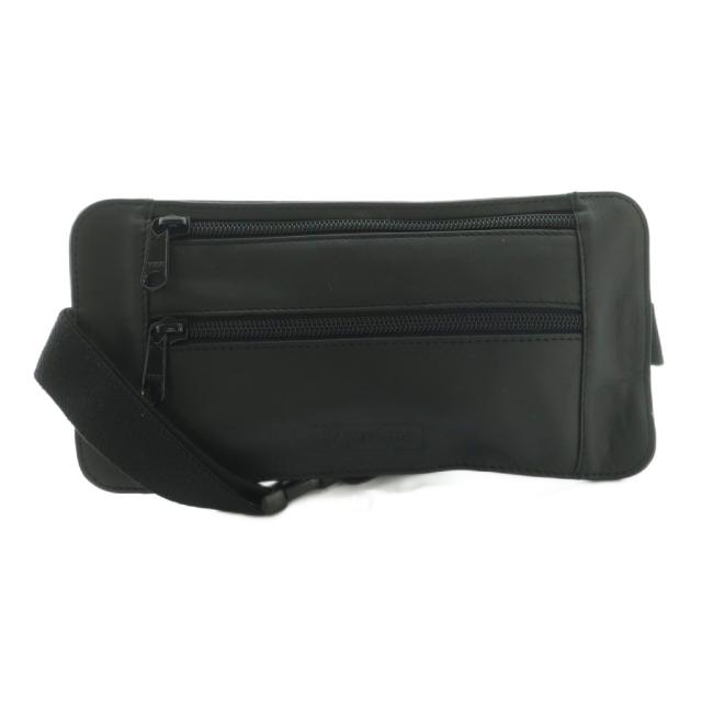 【中古】シュプリーム 19SS Leather Waist Shoulder Pouch Bag ウエストポーチ ボディバッグ ショルダーバッグ 黒