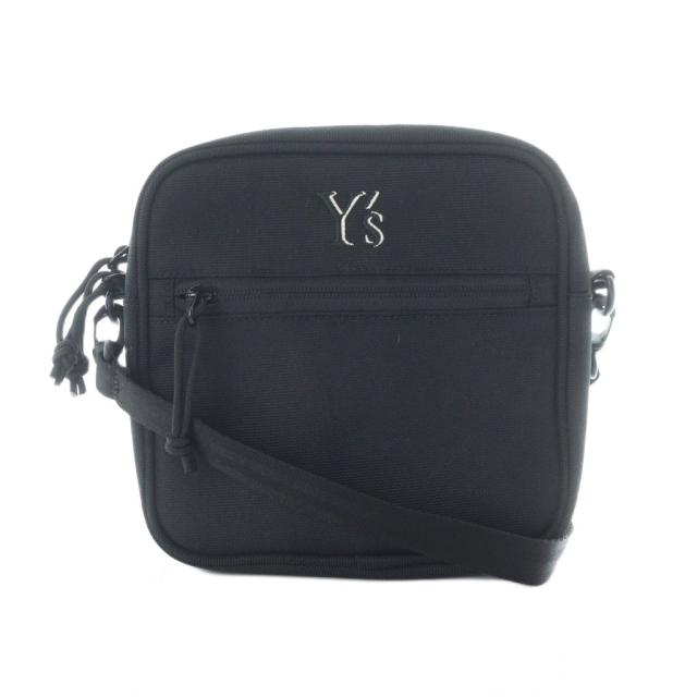 【中古】ワイズ Y's × New Era SQUARE SHOULDER POUCH スクエアショルダーバッグ 黒 ブラック ロゴ YP-I25-998