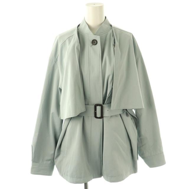 【中古】クラネ CLANE 23SS 3WAY アレンジジャケット ノースリーブ ショート丈 1 ブルー /AB ■OS レディース