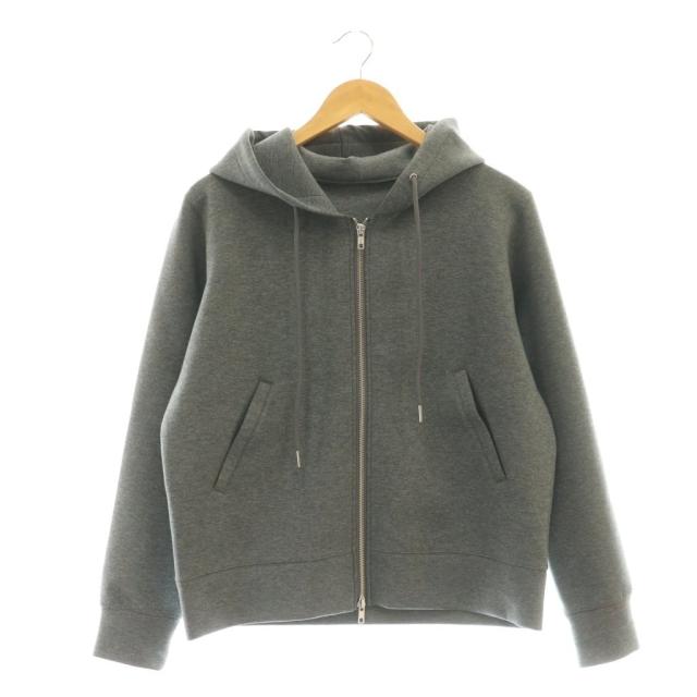 【中古】スピック&スパン Spick&Span 25SS ストレッチジップフードパーカー ジップアップパーカー グレー /CX ■OS