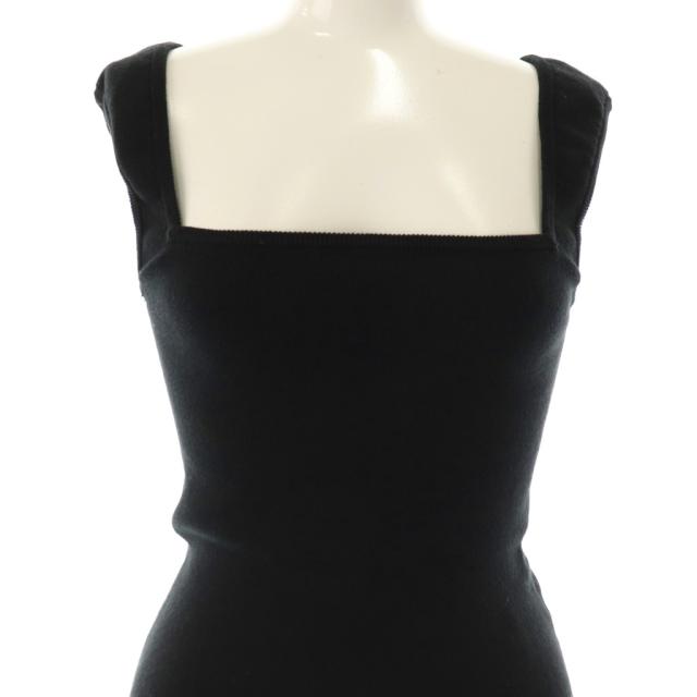 中古】シシクイ SHISHIKUI ニットリブタンクトップ リネン F 黒 /NR