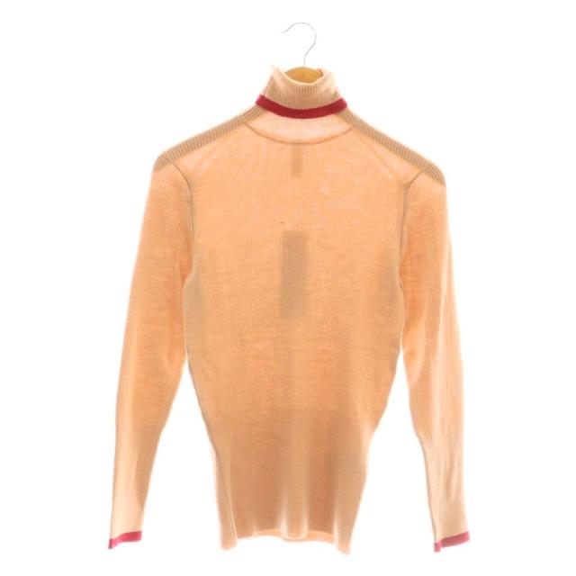 【中古】シーエフシーエル WOOL RIB HIGHNECK TOP ニット セーター プルオーバー ウール 3 ペールオレンジ CF008KN096