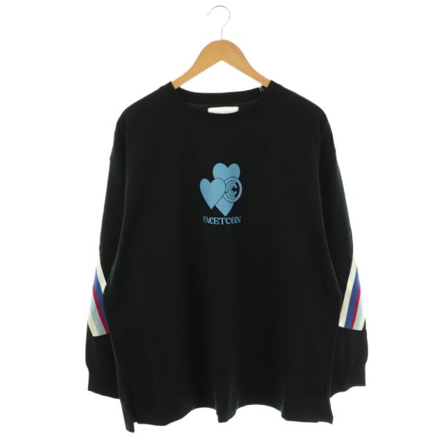 【中古】ファセッタズム × CPD RIB LONG TEEカットソー Tシャツ 長袖 コットン 5 黒 CPD-TEE-U01