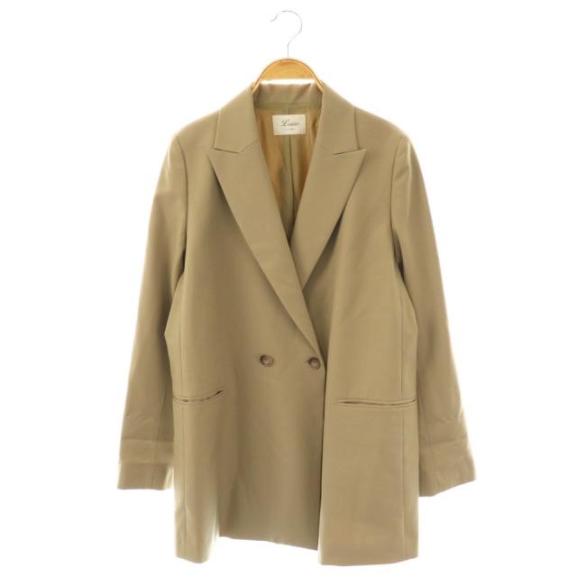 【中古】リジェール アパルトモン 23SS ピークドラペル ウールダブル ジャケット テーラード 総裏地 ベージュ /DO