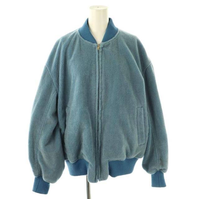 【中古】ブラミンク BLAMINK サンプル品 MA-1ボアブルゾンジャケット ジップアップ アウター 38 ライトブルー