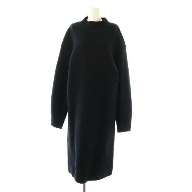 【中古】シクラス CYCLAS ボトルネックワンピース 長袖 ロング S 濃紺 /NR ■OS ■SH レディース