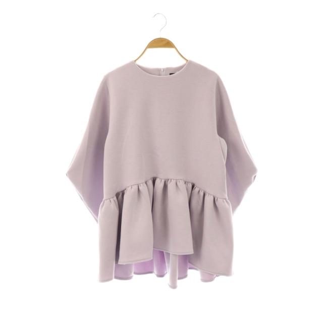 【中古】ツル バイ マリコオイカワ TSURU by Mariko Oikawa Kirill ペプラムカットソー プルオーバー F ラベンダー