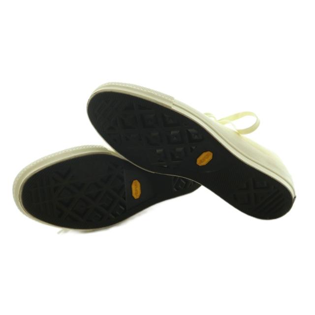 【中古】コンバース CHUCK TAYLOR CANVAS OX チャックテイラー OX スニーカー US9 27.5cm アイボリー 1AD250