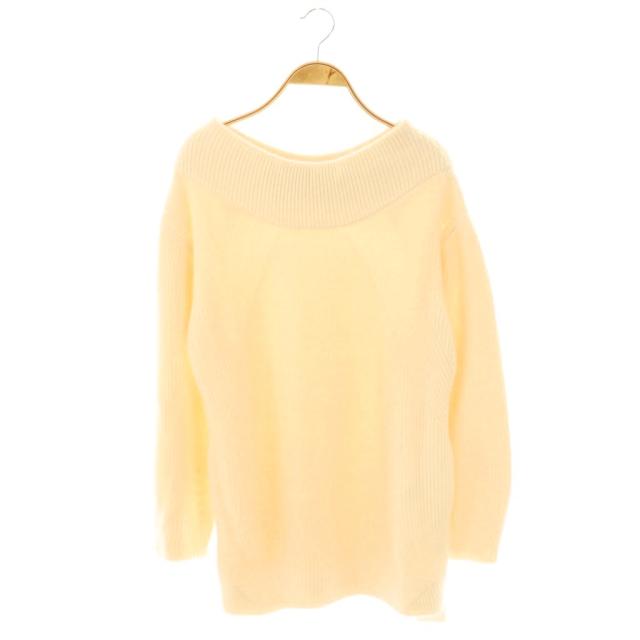 【中古】未使用品 スナイデル SNIDEL 25AW ニット セーター チュニック丈 F アイボリー /ES ■OS ■SH レディース