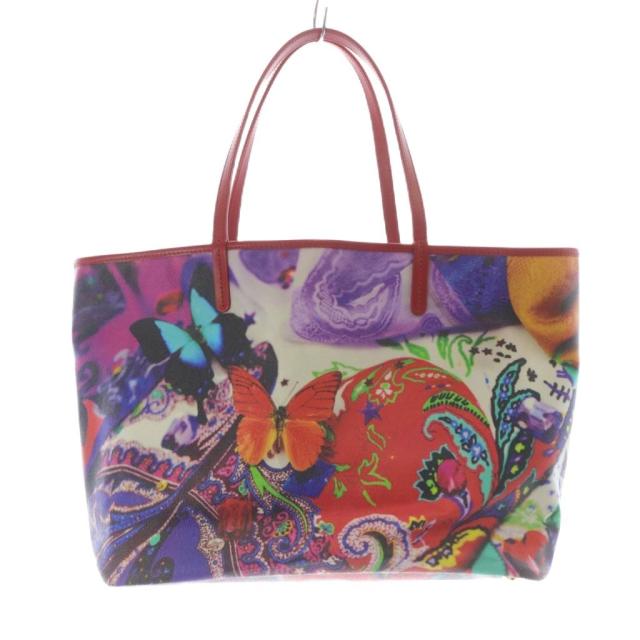 【中古】エトロ ETRO 蜷川実花コラボ エデン トートバッグ チェーンショルダーバッグ 2点セット 紫 /SR レディース