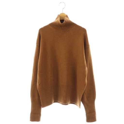 【中古】スタジオニコルソン スウールコットンタートルネックニット セーター 0 オレンジブラウン /DO ■OS