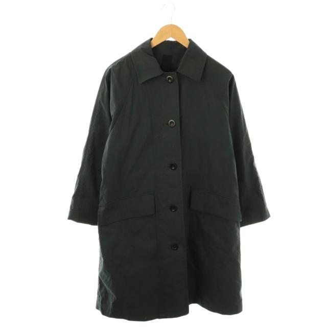 【中古】マーガレットハウエル MHL. 24AW WORN COTTON NYLON COAT ダウンライナー付 コート ロング 0 ブラック /HK
