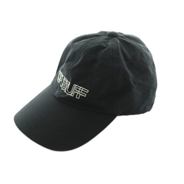 【中古】オプトスタフ 6 PANEL NYLON CAP 6 パネル ナイロン キャップ 帽子 刺繍 黒 ブラック OPT60002 ■SH メンズ