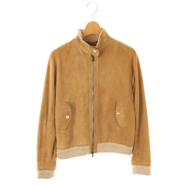 【中古】チンクアンタ Cinquanta ゴートスエード ジャケット ブルゾン 40 キャメル色 /DF ■OS レディース