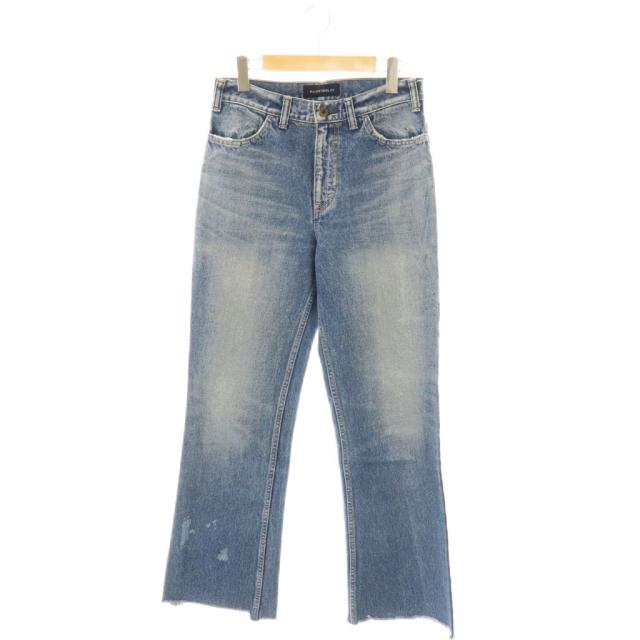 【中古】マディソンブルー HEM CUT FLARE PT DENIM デニムパンツ S インディゴブルー /DO ■OS レディース
