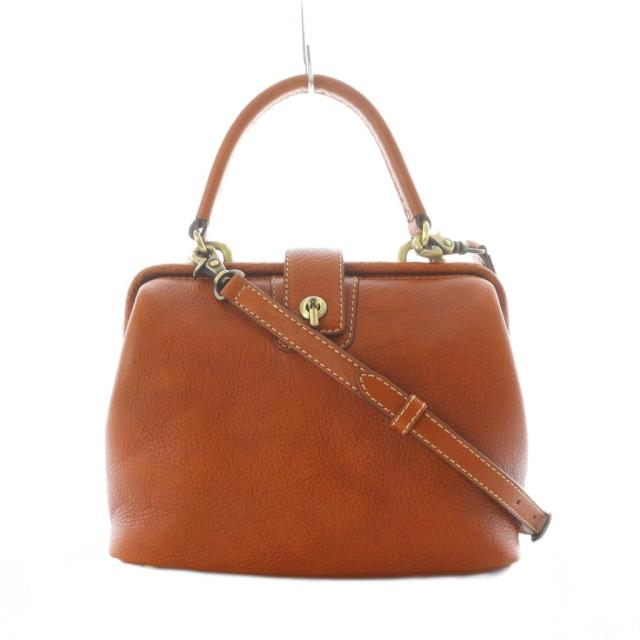 【中古】土屋鞄製造所 土屋鞄 トーンオイルヌメ ポストミニショルダー ハンドバッグ 2way レザー 本革 ブラウン /RI