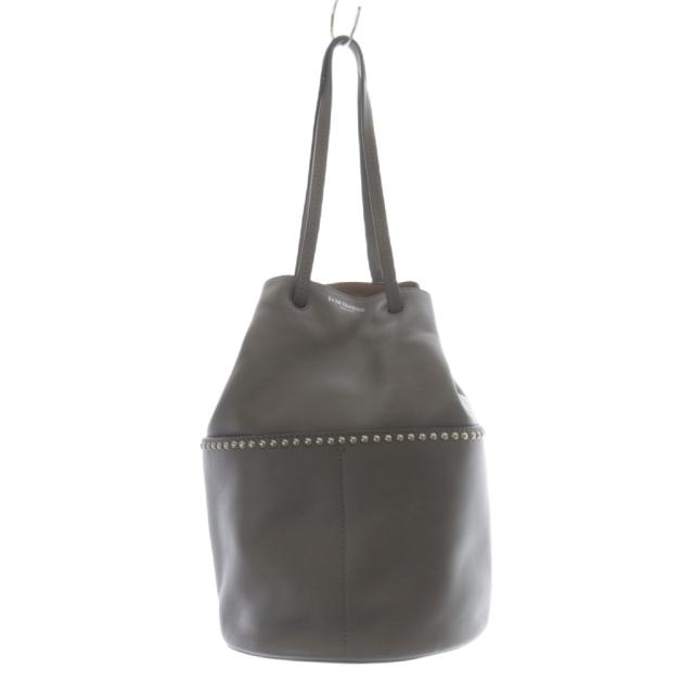 【中古】ジェイ&エムデヴィッドソン デイジー スタッズ バッグ ハンドバッグ レザー ロゴ グレージュ /SR レディース