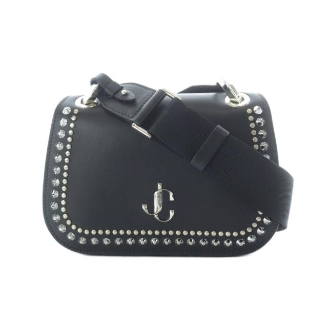 【中古】ジミーチュウ JIMMY CHOO VARENNE ヴァレンヌ クロスボディ S レザー スタッズ ショルダーバッグ 黒