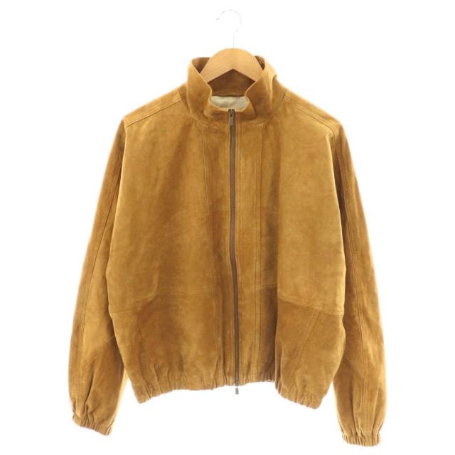 【中古】エンダースキーマ ビッグスエード ノットトラックスーツジャケット ブルゾン 革ジャン M キャメル /ES ■OS