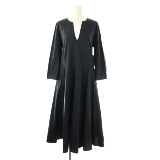 【中古】マックス&コー MAX&CO. 近年モデル ワンピース ロング 44 ネイビー /ES ■OS レディース