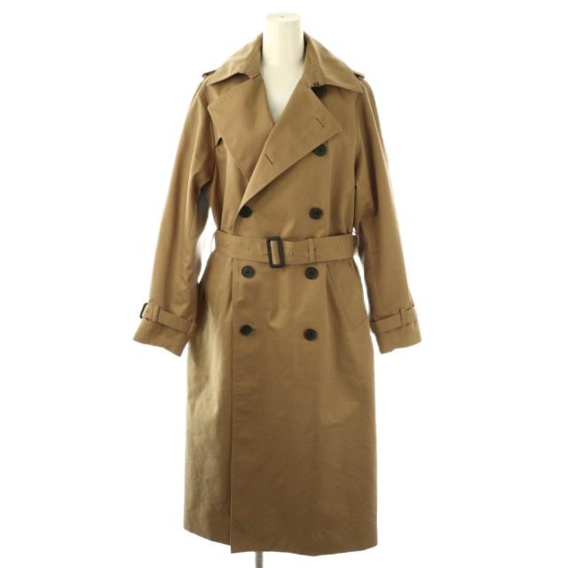 【中古】ハイク HYKE 22SS TRENCH COAT REGULAR ライナー付きトレンチコート 1 キャメル /ES ■OS レディース