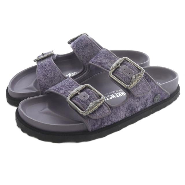 【中古】ビルケンシュトック BIRKENSTOCK Arizona Velvet アリゾナ サンダル 25cm 紫 1774 /SR ■SH レディース