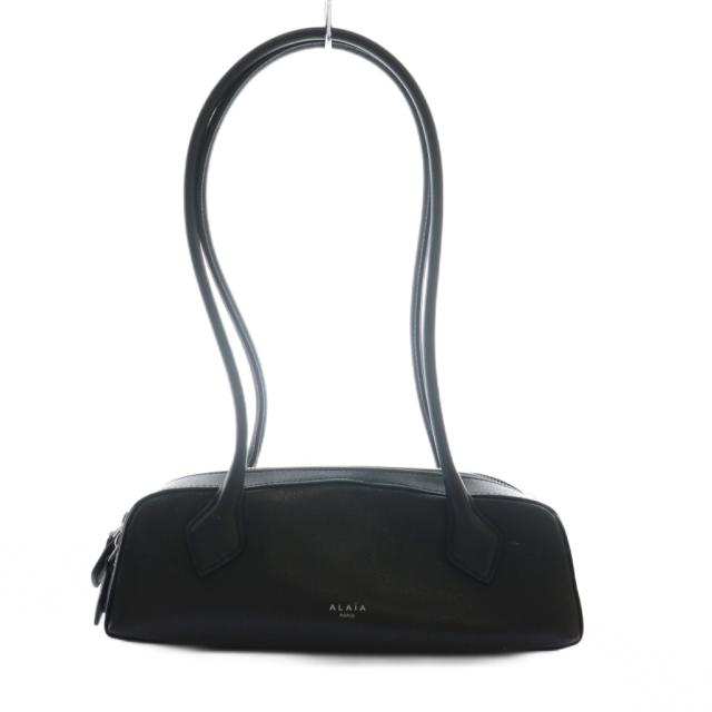 【中古】アライア ALAIA LE TECKEL レザー スモールバッグ トート シルバー金具 黒 ブラック /AQ ■OS ■SH