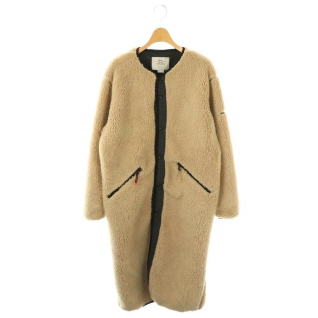 【中古】ウールリッチ WOOLRICH ボアコート XS ベージュ /AG ■OS レディース