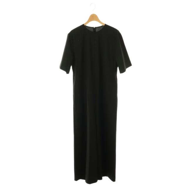 【中古】エーピーストゥディオ アパルトモン 25AW TRWハーフスリーブオールインワン ワイド 36 ブラック /ES ■OS