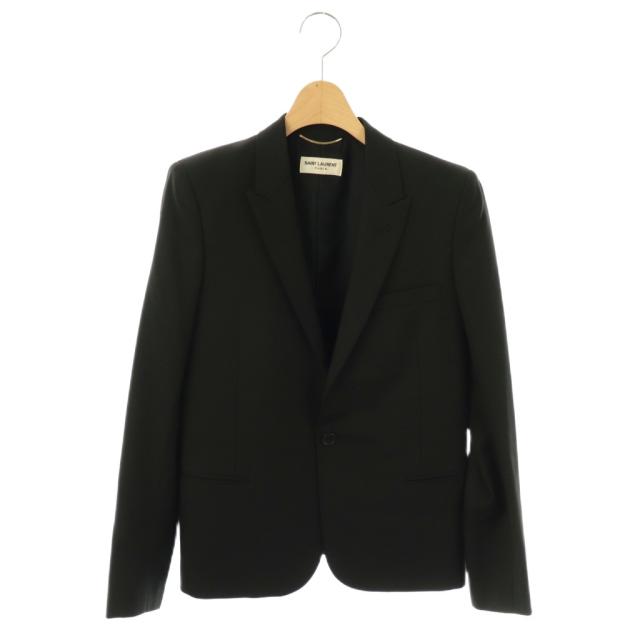 【中古】サンローラン パリ SAINT LAURENT PARIS エディ期 1Bウールテーラードジャケット シングル ブラック 313947