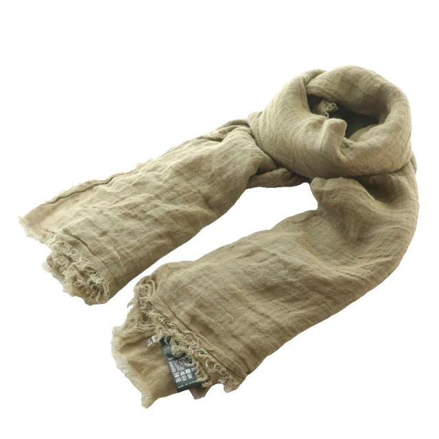 【中古】メゾンドバカンス Maison de Vacances リネンストール マフラー アパルトモン取扱い カーキ /SS ■OS ■SH