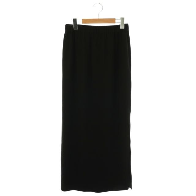 【中古】エーピーストゥディオ AP STUDIO 25AW ウエストゴムマキシスカート タイト 黒 ブラック /CX ■OS ■SH