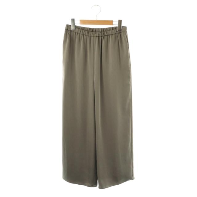 【中古】未使用品 フレームワーク Framework 25AW サテンイージーパンツ 36 チャコールグレー /DO ■OS