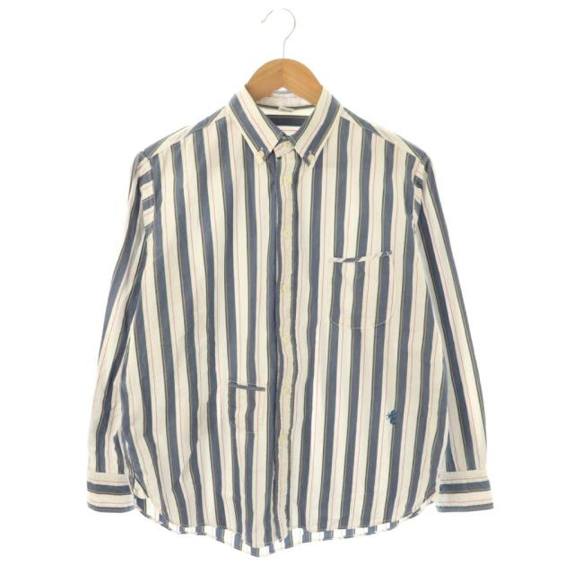 【中古】フォーティーファイブアールピーエム 180番三子の908オーシャンボタンダウンシャツ ストライプ 長袖 50230311