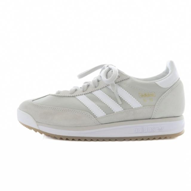 【中古】アディダスオリジナルス adidas originals SL 72 RS スニーカー 23.5cm グレー JI1281 /SR レディース