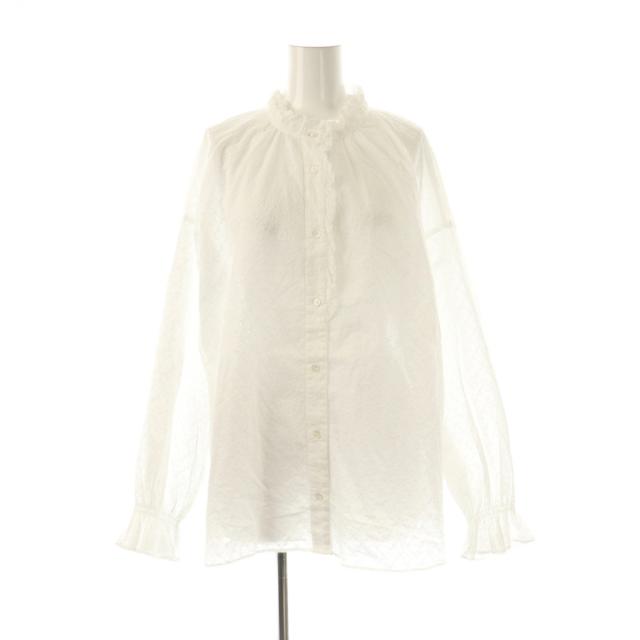 【中古】ジャーナルスタンダード ラックス JOURNAL STANDARD LUXE 24SS オールオーバーレース ブラウス 長袖 ホワイト