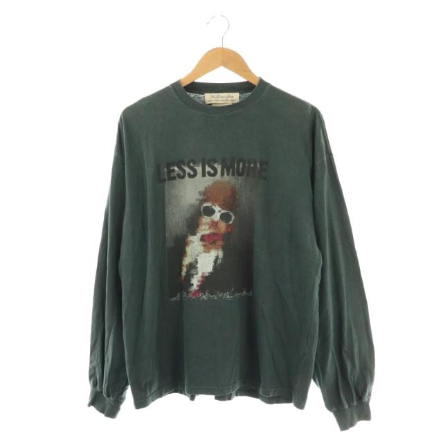 【中古】レミレリーフ REMI RELIEF 23AW LESS IS MORE L/S T-SH ロンT Tシャツ カットソー 長袖 コットン M ネイビー