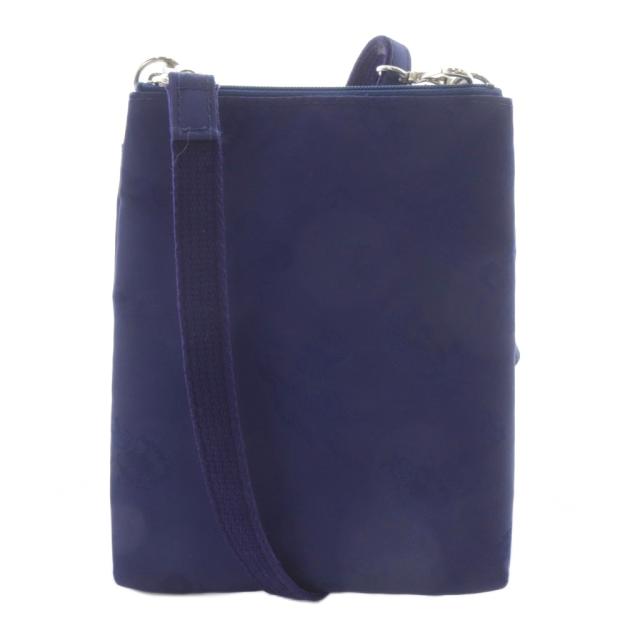 【中古】フェイラー FEILER ハイジジャガード スマホショルダーバッグ 紺 ネイビー /SR レディース