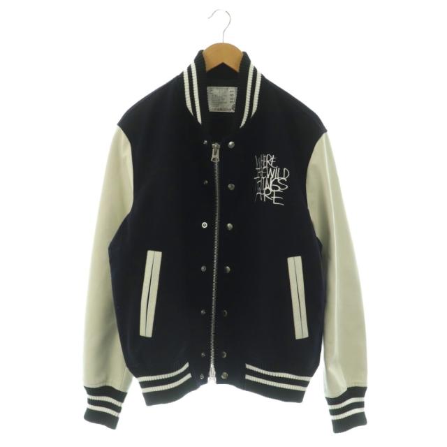 【中古】サカイ 25AW 25-03861M WHERE THE WILD THINGS ARE Blouson ブルゾン ジャケット 2 黒 白