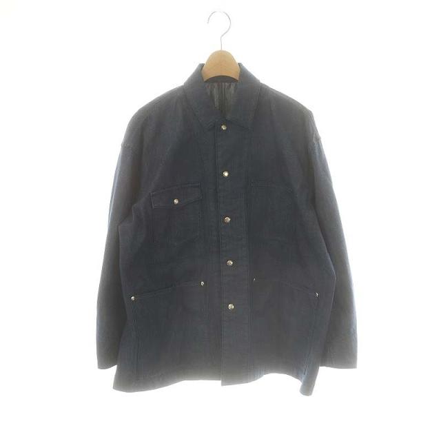 【中古】ドゥロワー Drawer 22AW デニムカバーオール 長袖 34 XS インディゴ /SY ■OS レディース