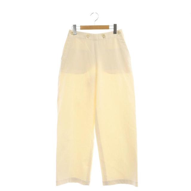 【中古】ユニオンランチ ロンハーマン取り扱い ヘリンボーンマリンパンツ ワイド ボタンフライ XS キナリ