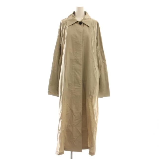 【中古】未使用品 エッセンロートレアモン SOFT TYPEWRITER ステンカラーコート スプリングコート 38 グレージュ