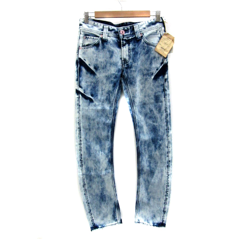 【中古】未使用品 ロデオクラウンズ デニムパンツ ジーンズ スキニーパンツ 1 青 ライトブルー レディース