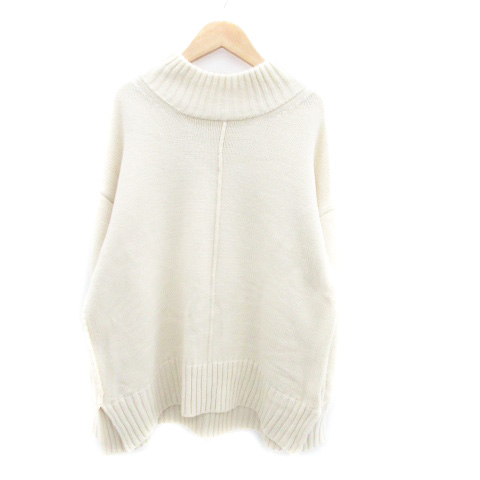 【中古】レトロガール RETRO GIRL ニット セーター ハイネック 長袖 無地 F ベージュ /HO46 レディースの通販はau PAY ...