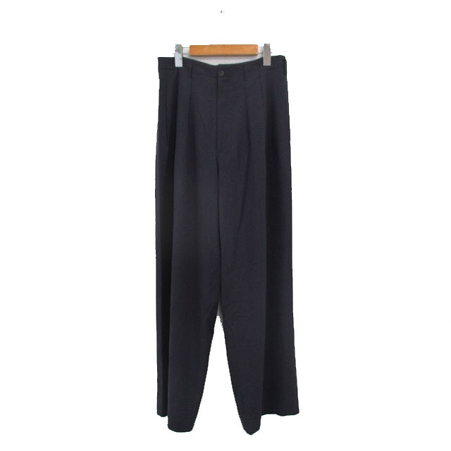 【中古】ヨーガンレール JURGEN LEHL ワイドパンツ タック ハイウエスト ウール シンプル /KT1 レディース